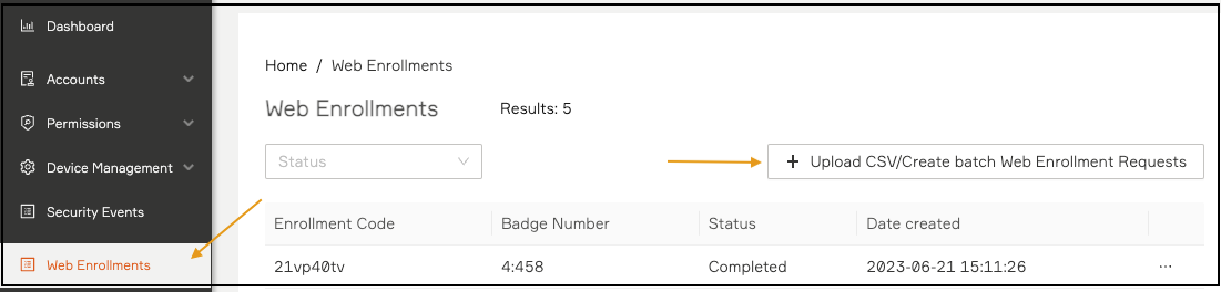 Auto, Manual and Web Enrollment